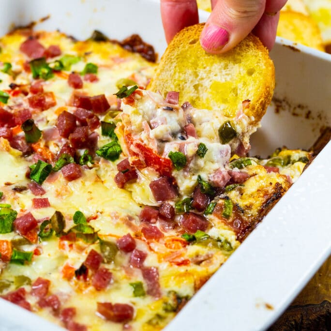 Hot Muffaletta Dip - Spicy Southern Kitchen