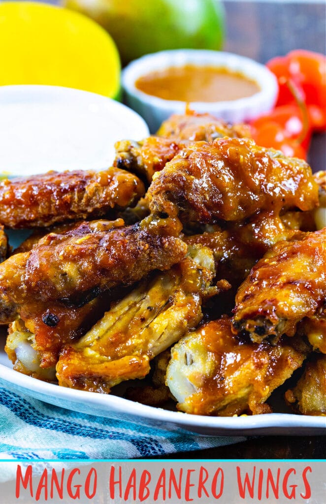 Mango Habanero Chicken Wings - Spicy Southern Kitchen