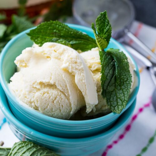 Mint Julep Ice Cream - Spicy Southern Kitchen