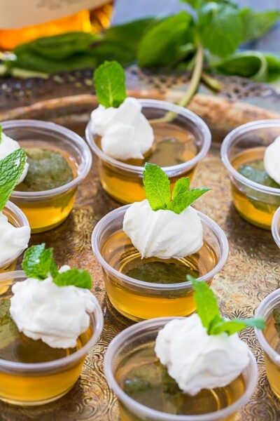 Mint Julep Jello Shots - Spicy Southern Kitchen