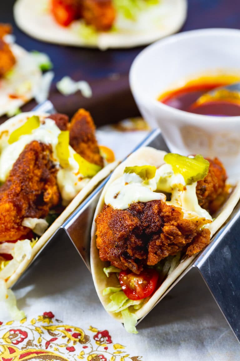 Nashville Hot Chicken Tacos - Spicy Southern Kitchen