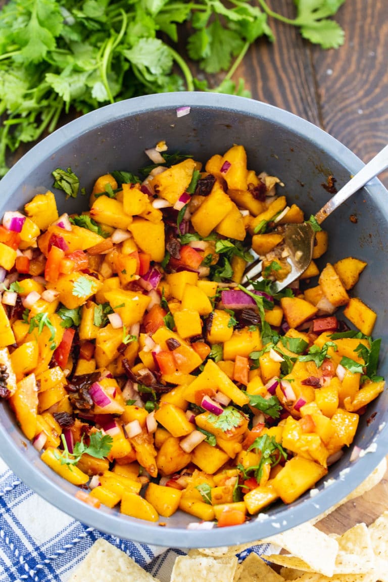 Chipotle Peach Salsa - Spicy Southern Kitchen