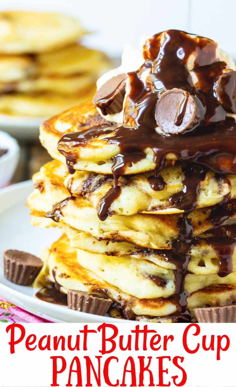 Peanut Butter Cup Pancakes - Spicy Southern Kitchen
