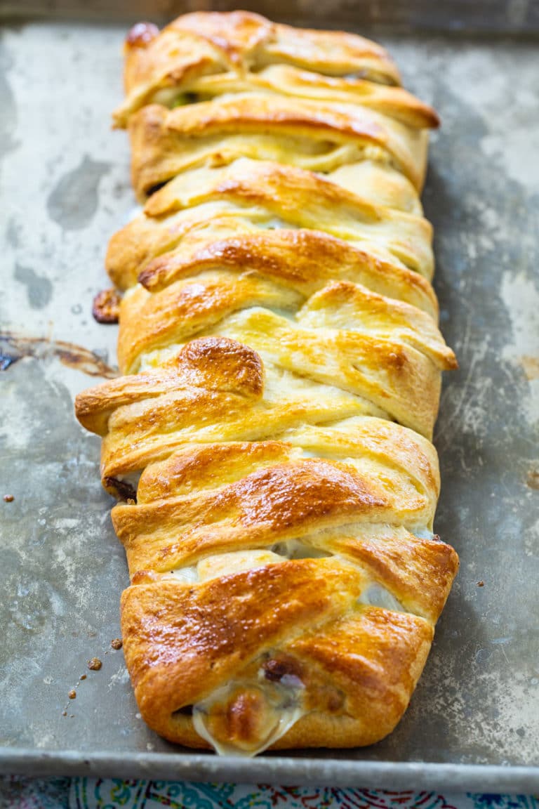 Cheesesteak Crescent Braid - Spicy Southern Kitchen