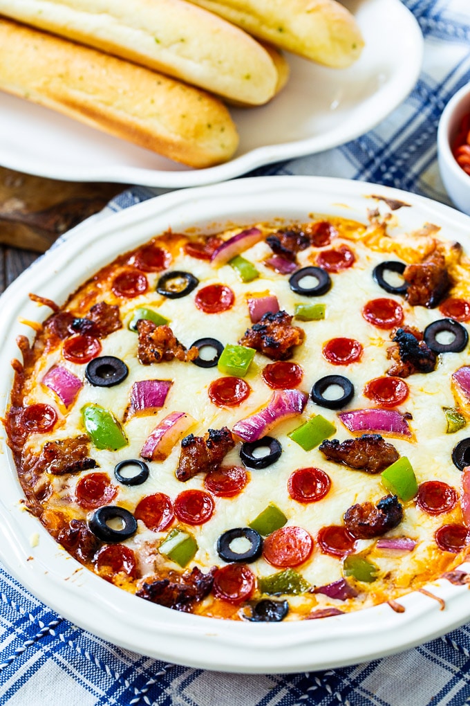 Supreme Pizza Dip - Spicy Southern Kitchen