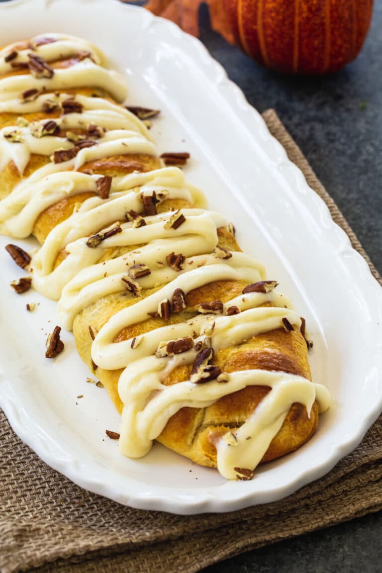 Pumpkin Crescent Braid - Spicy Southern Kitchen