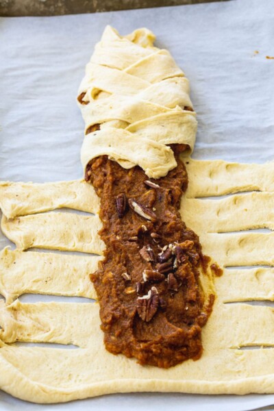 Pumpkin Crescent Braid - Spicy Southern Kitchen