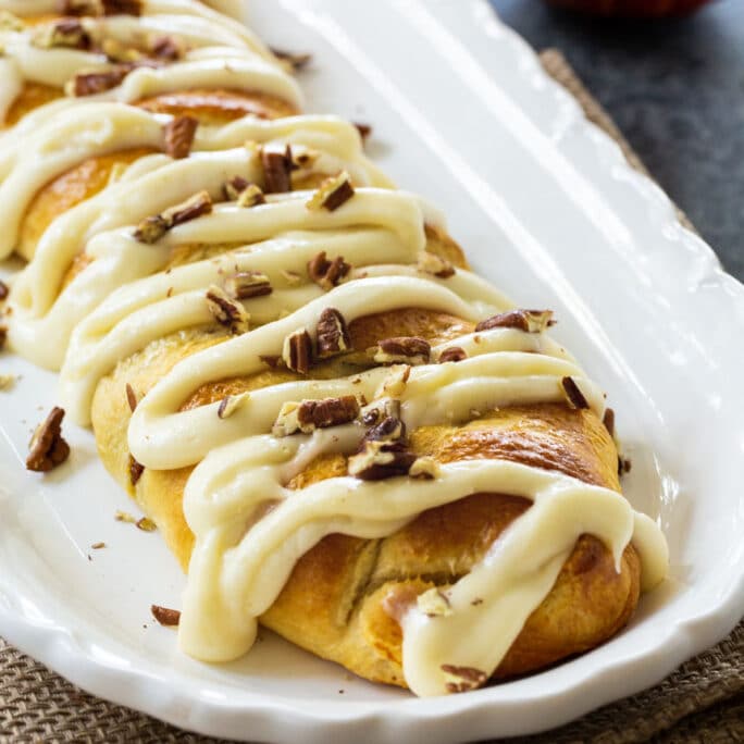 Pumpkin Crescent Braid - Spicy Southern Kitchen