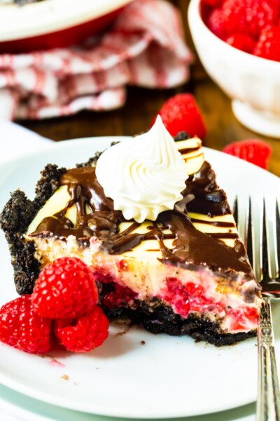 Raspberry Cream Cheese Pie - Spicy Southern Kitchen