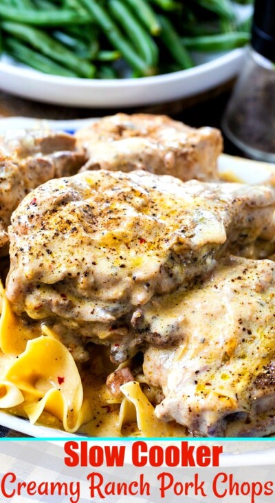Slow Cooker Creamy Ranch Pork Chops - Spicy Southern Kitchen