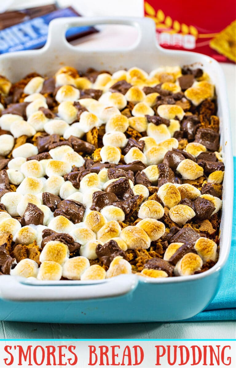 S'mores Bread Pudding - Spicy Southern Kitchen
