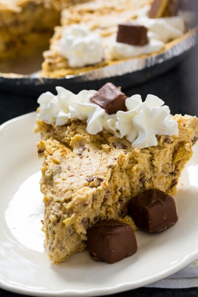 No Bake Snickers Pie - Spicy Southern Kitchen