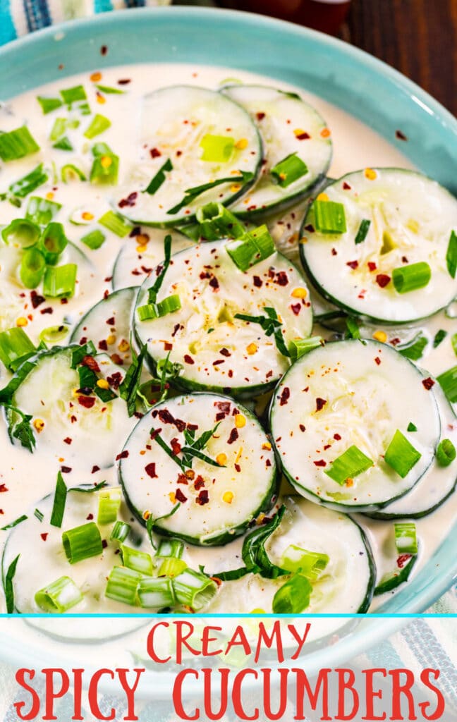 Creamy Spicy Cucumbers - Spicy Southern Kitchen