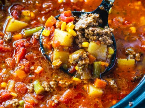 Crock Pot Spicy Vegetable Beef Soup