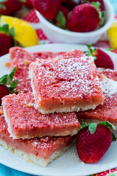 Strawberry Lemonade Bars - Spicy Southern Kitchen