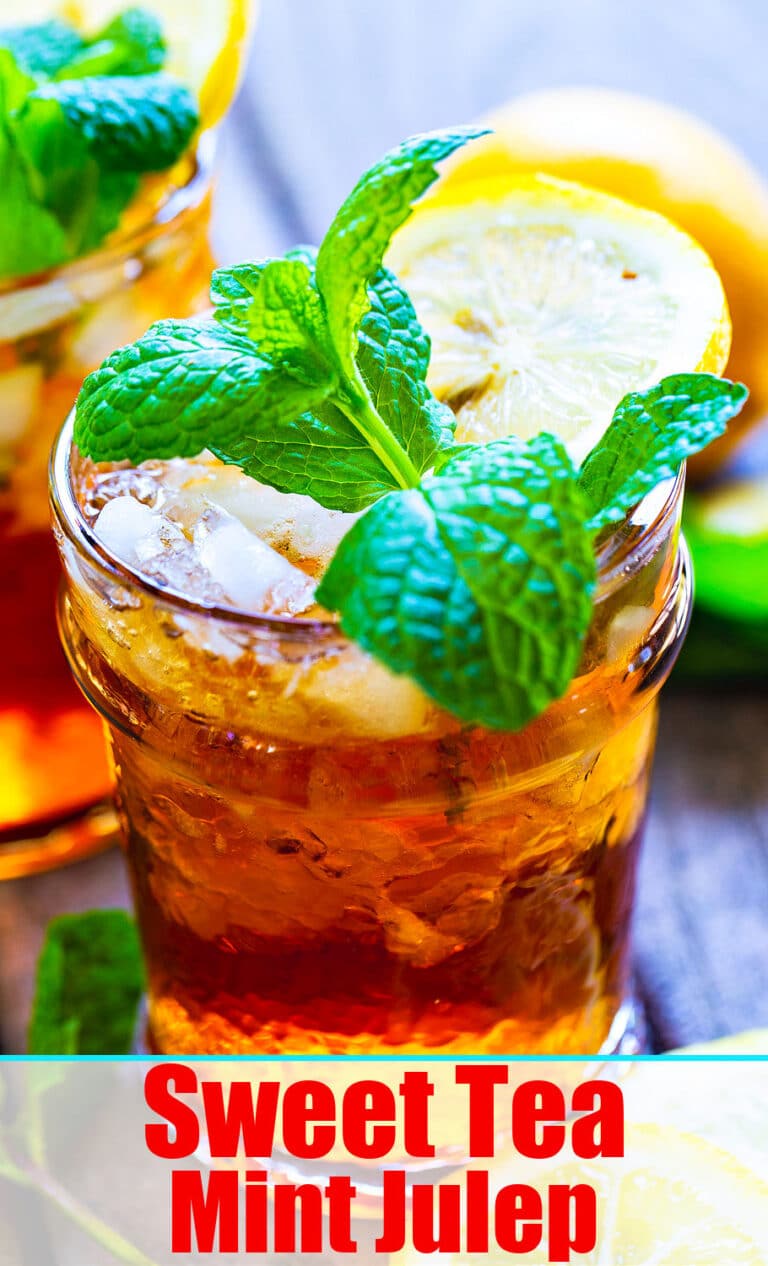 Sweet Tea Mint Juleps - Spicy Southern Kitchen