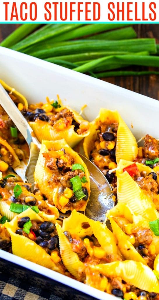 Taco Stuffed Shells - Spicy Southern Kitchen