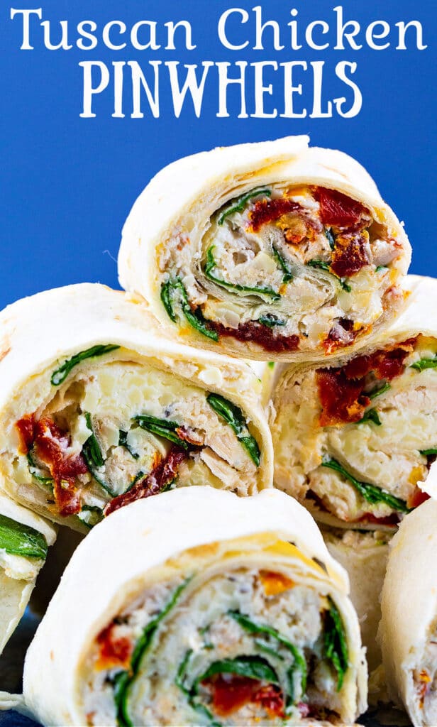 Tuscan Chicken Pinwheels - Spicy Southern Kitchen
