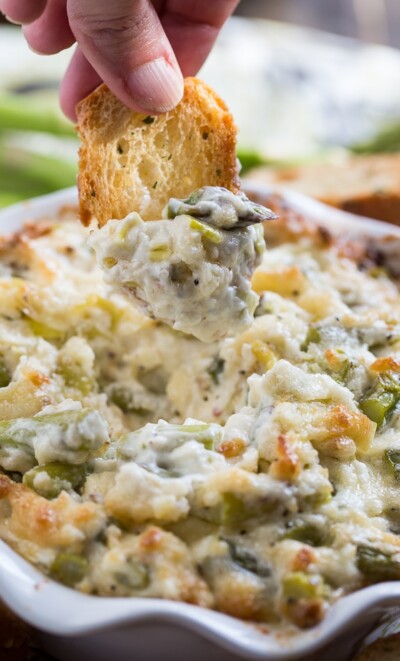 Asparagus Leek Dip - Spicy Southern Kitchen