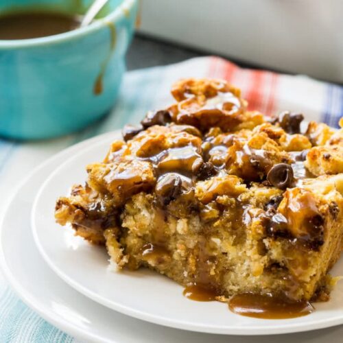 Toffee Biscuit Bread Pudding - Spicy Southern Kitchen