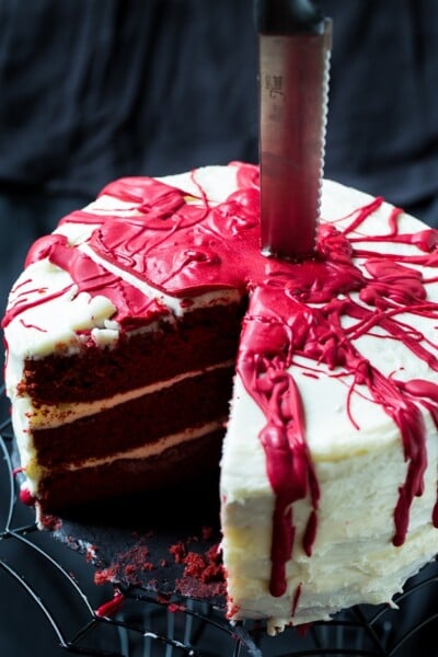 Bloody Red Velvet Cake - Spicy Southern Kitchen