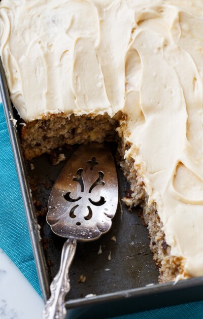 Hummingbird Cake with Caramel Icing - Spicy Southern Kitchen