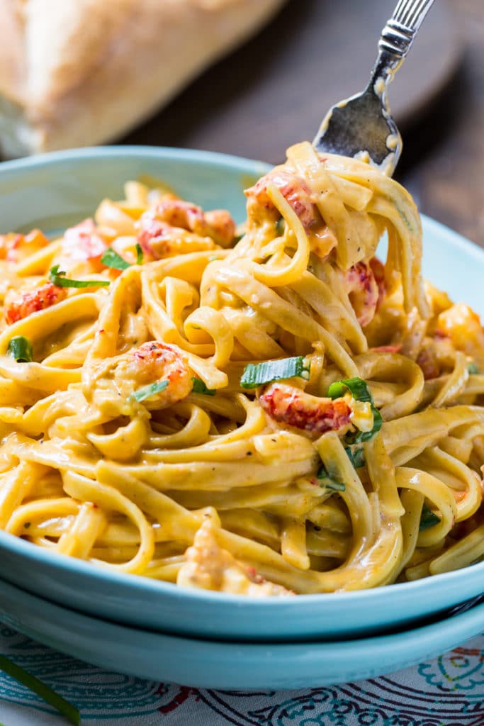 Crawfish Fettuccine - Spicy Southern Kitchen