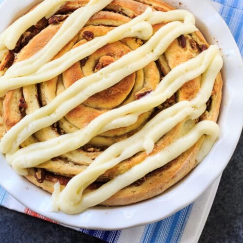 Giant Cinnamon Roll - Spicy Southern Kitchen