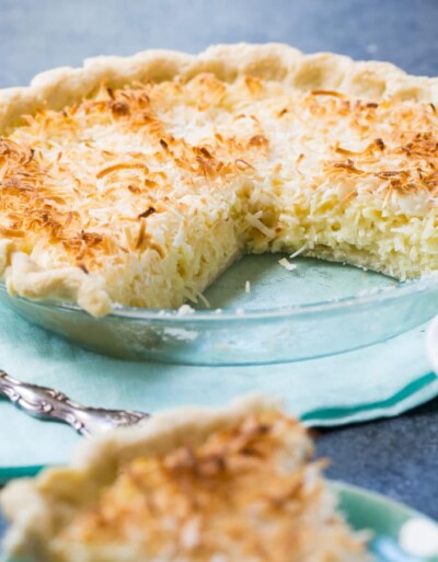 Coconut Macaroon Pie - Spicy Southern Kitchen