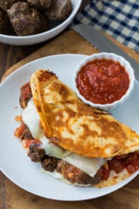 Meatball and Mozzarella Panini - Spicy Southern Kitchen