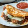 Meatball and Mozzarella Panini - Spicy Southern Kitchen