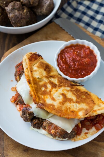 Meatball and Mozzarella Panini - Spicy Southern Kitchen