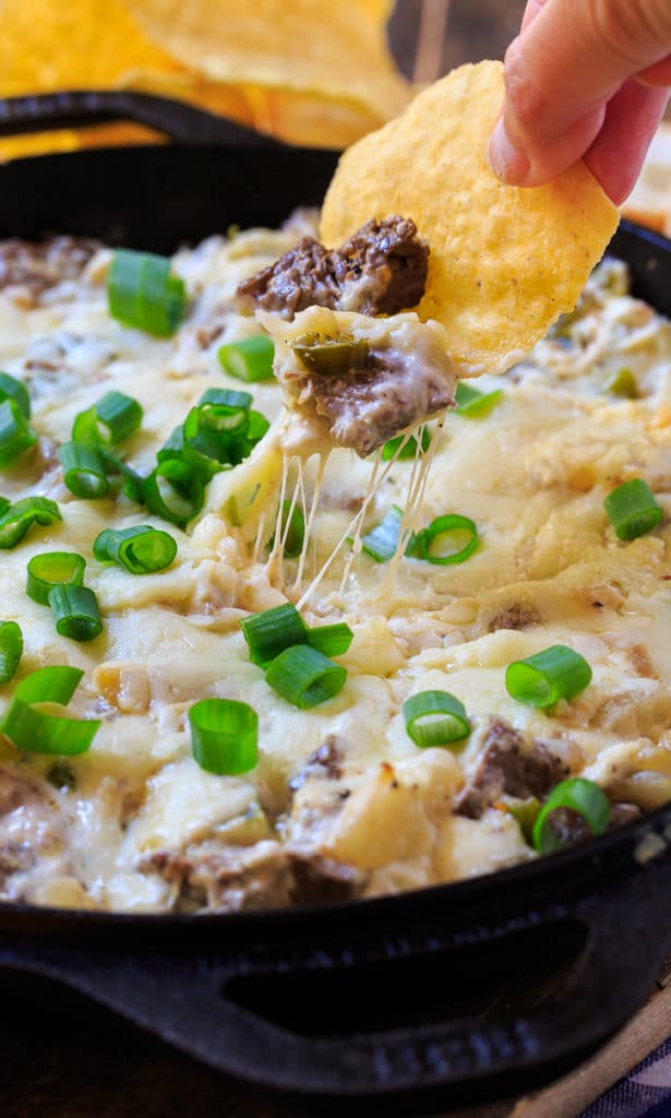 Philly Cheese Steak Dip - Spicy Southern Kitchen