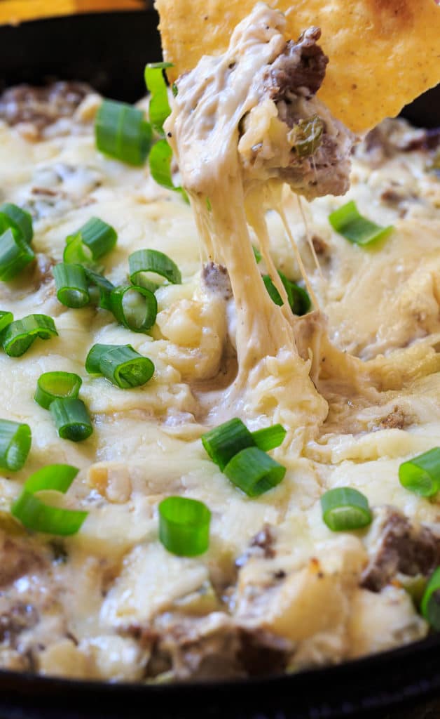 Philly Cheese Steak Dip - Spicy Southern Kitchen
