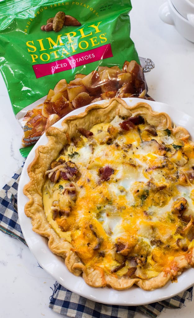 Bacon and Potato Quiche - Spicy Southern Kitchen