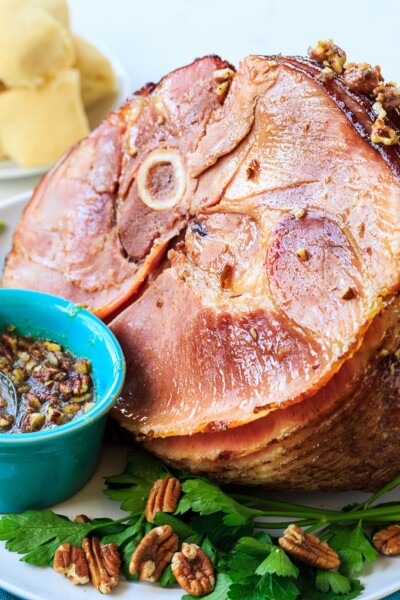 Praline Glazed Ham - Spicy Southern Kitchen