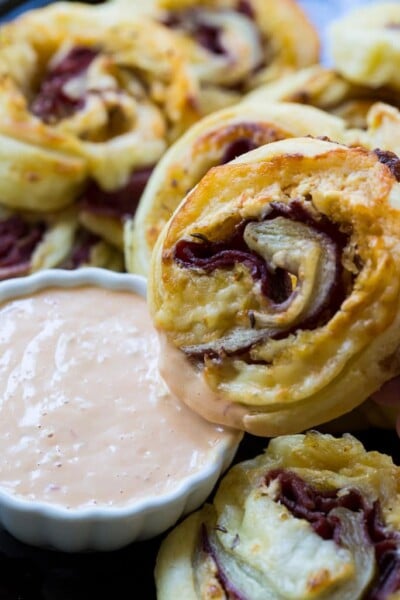 Reuben Pinwheels - Spicy Southern Kitchen