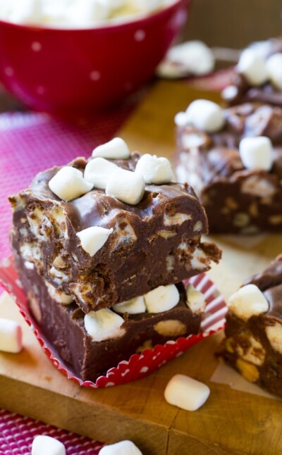 Rocky Road Fudge - Spicy Southern Kitchen