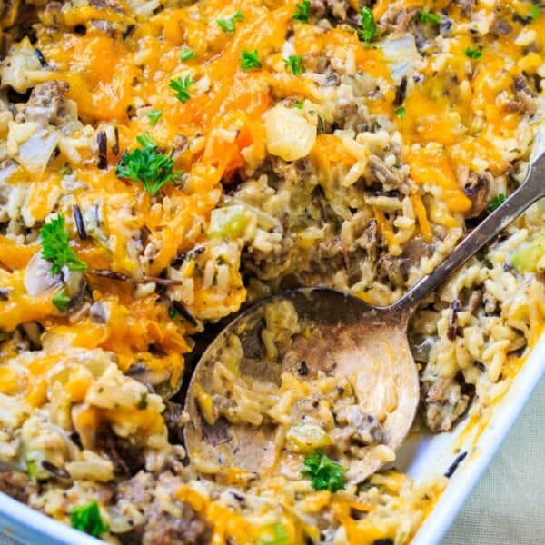 Sausage and Rice Dressing (Casserole) - Spicy Southern Kitchen