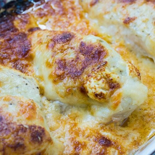 Creamy Baked Swiss Chicken - Spicy Southern Kitchen