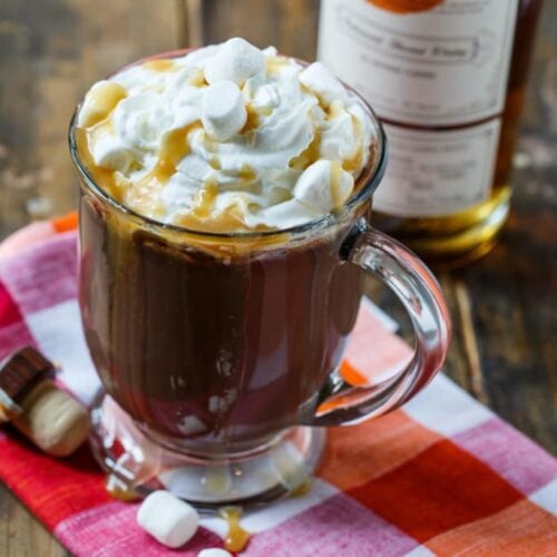 Butterscotch Whiskey Hot Chocolate - Spicy Southern Kitchen